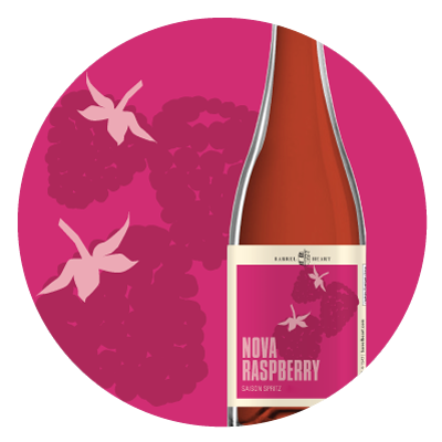 Nova Raspberry Spritz | 1.4% | 750ml | Low-ABV Saison Spritz – Barrel ...
